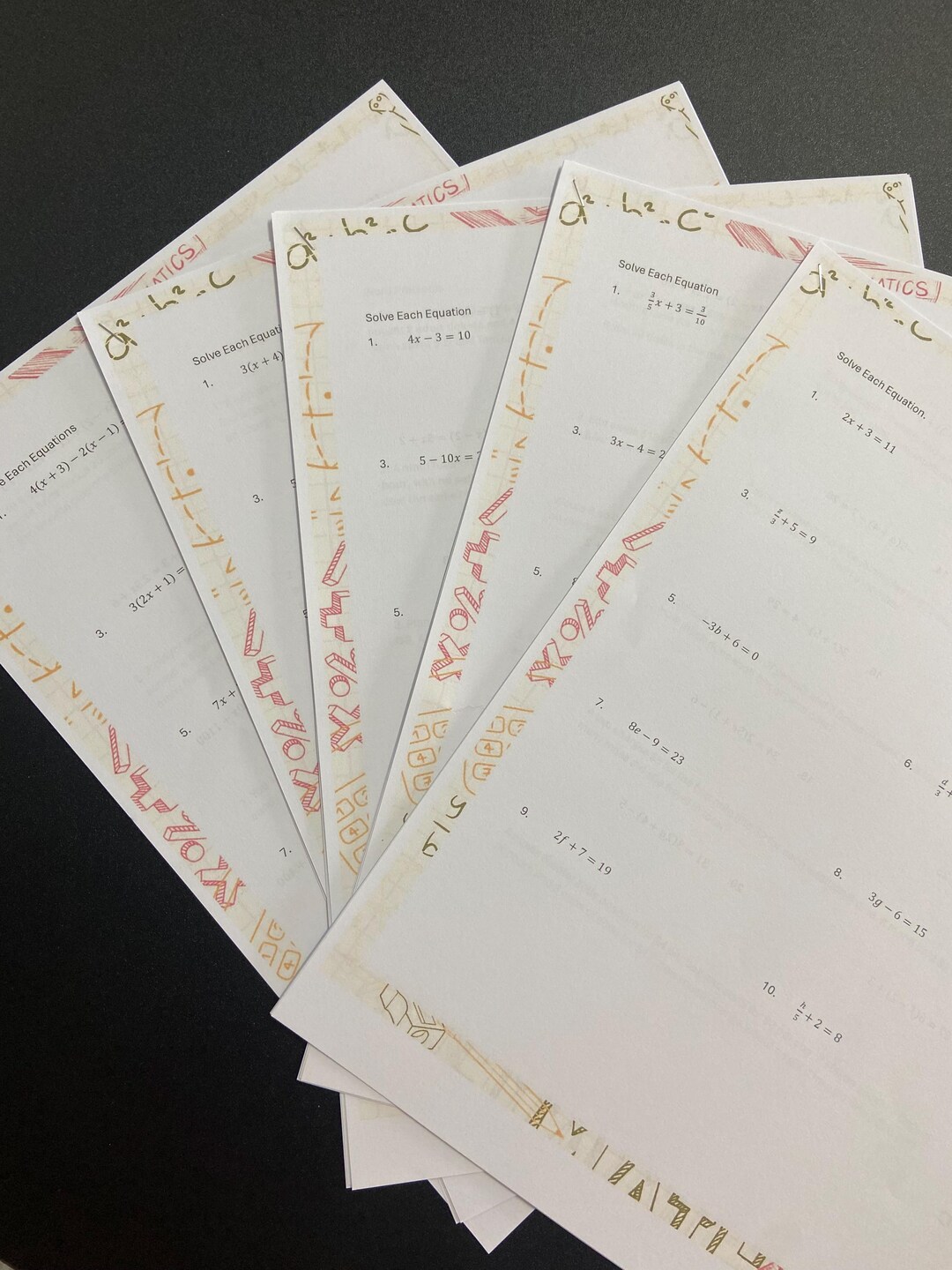 Algebra 1 Worksheet Bundle With OPEN MIDDLE Math Problems. - Etsy