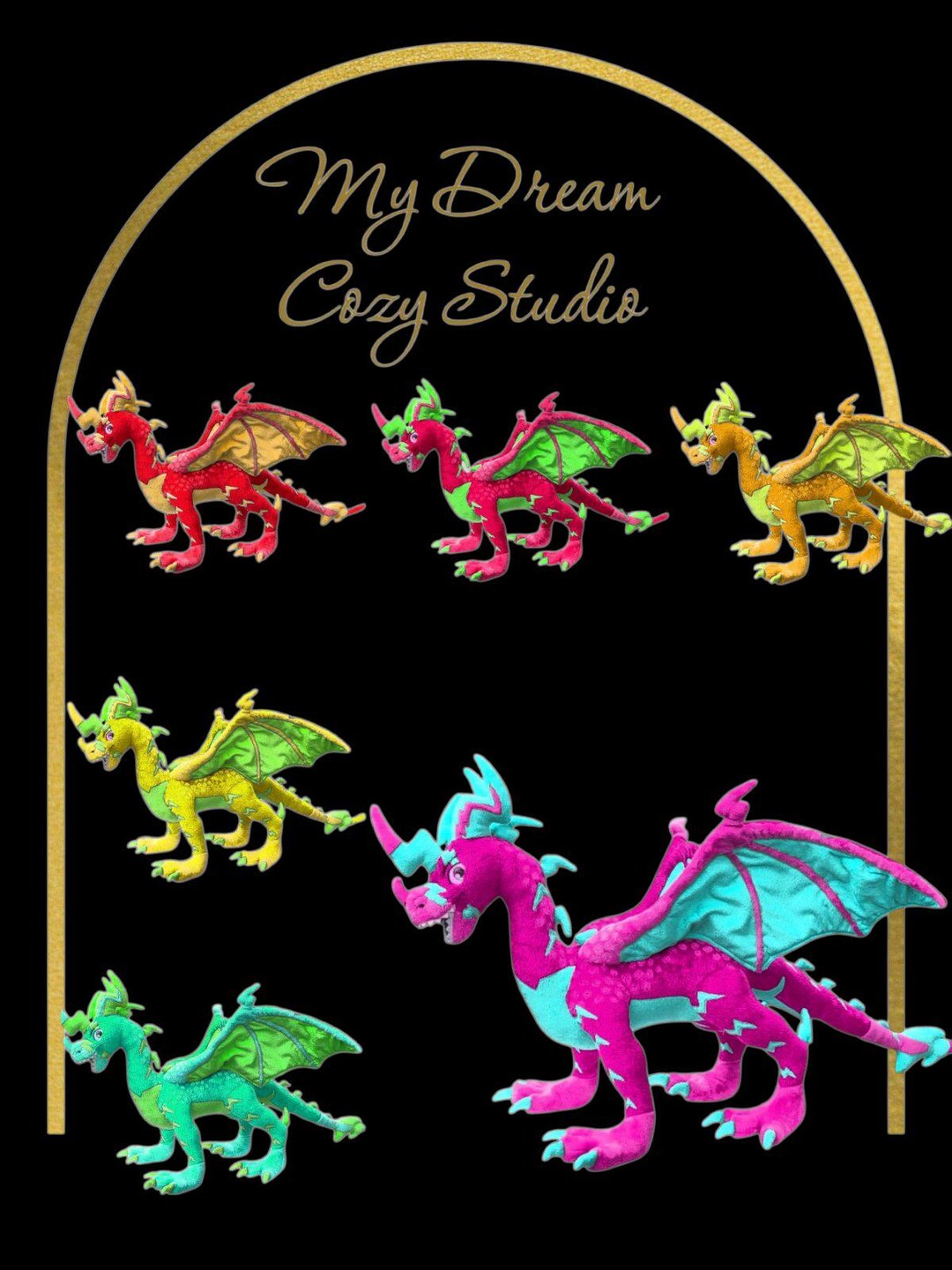 Custom Dragon Plush Toy Fantasy Stuffed Animal . 20 Inches - Etsy