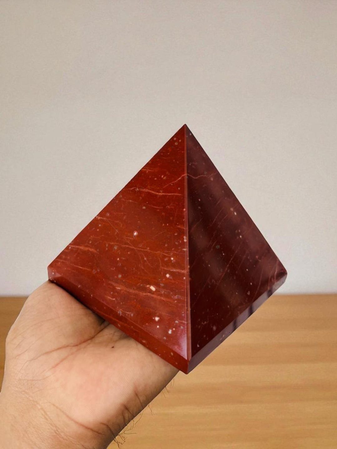 Massive Red Jasper Crystal Pyramid | Polished Healing Stone for ...