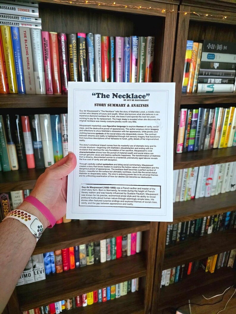 The Necklace Lesson Plan – Figurative Language Analysis, Vocabulary ...