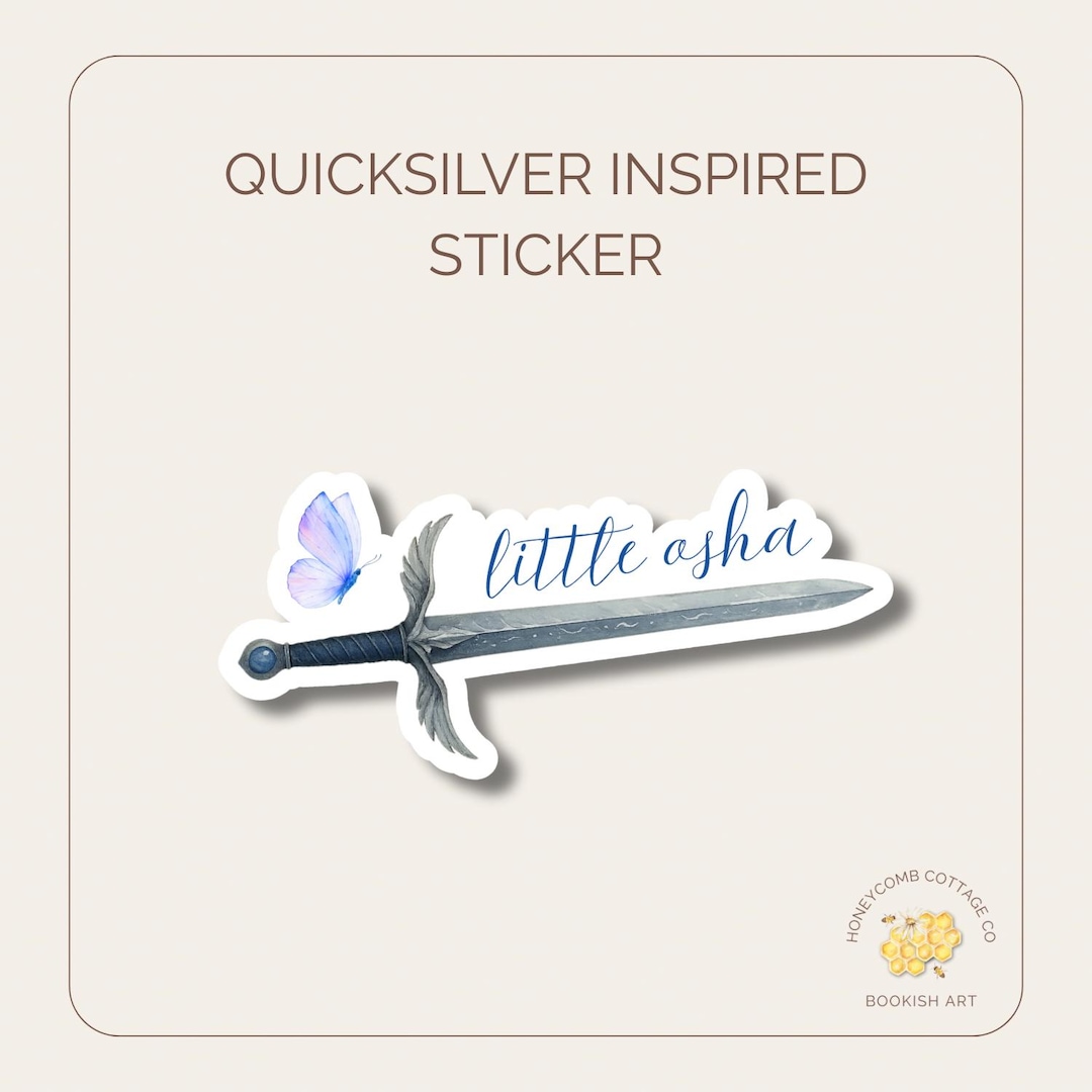 Quicksilver Inspired Sticker | Little Osha | Romantasy Bookish ...
