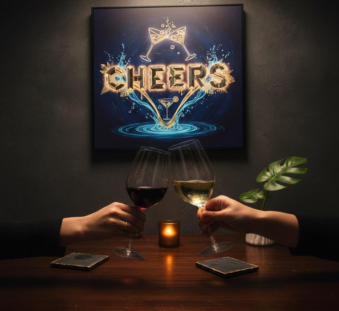 Ultimate Cheers Bar Art Print Set | 3 Unique Styles: Modern Neon ...
