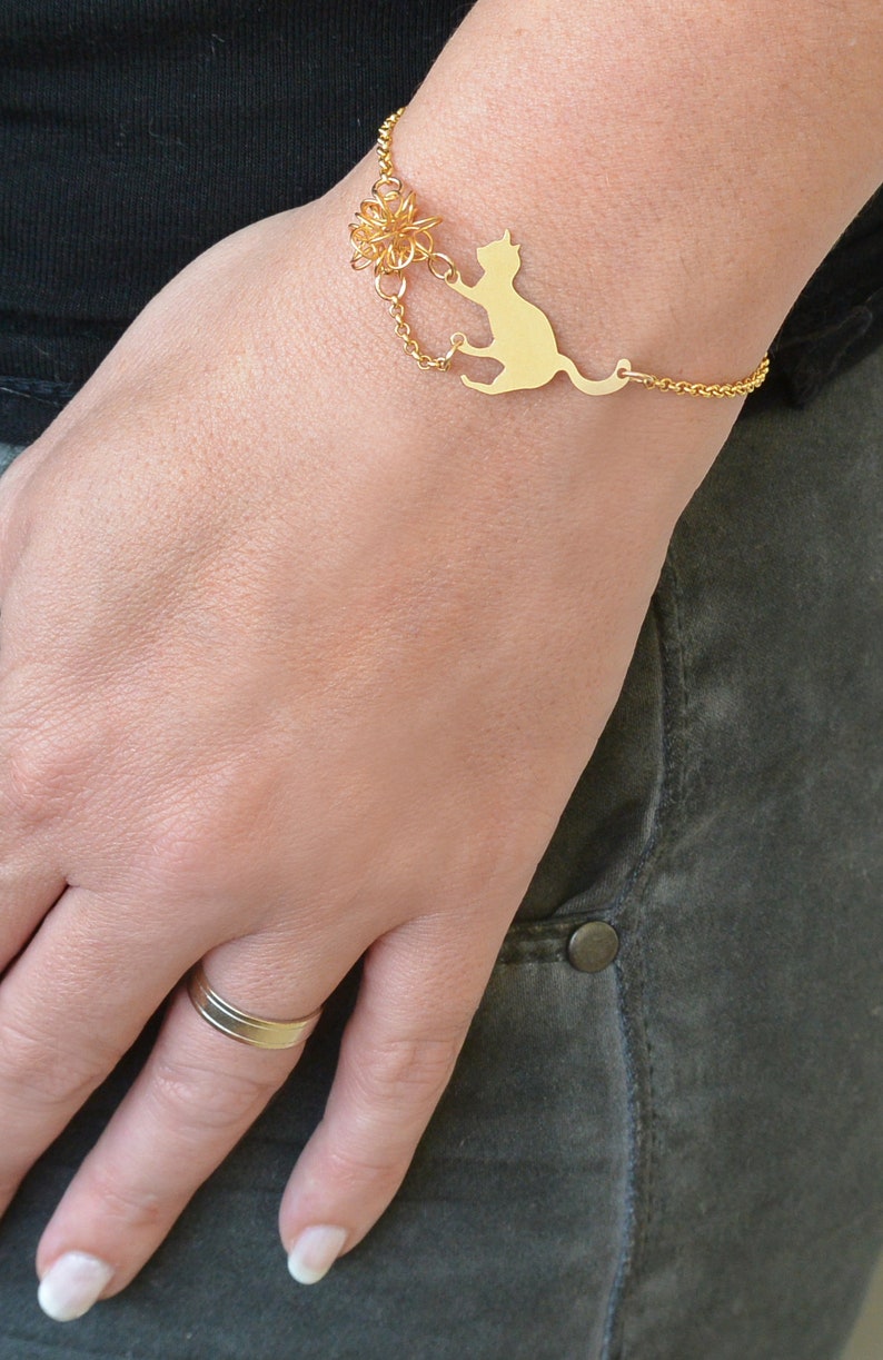 Cat Bracelet Bracelet for Women Cat Lover Gift Cat Lover - Etsy