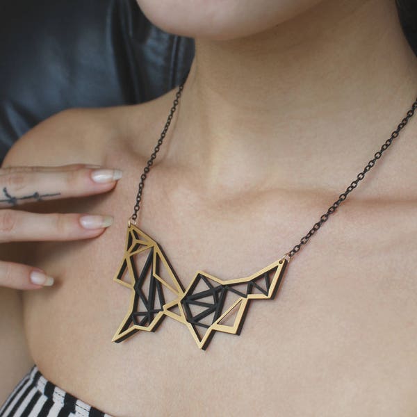 Geometric Necklace - Etsy