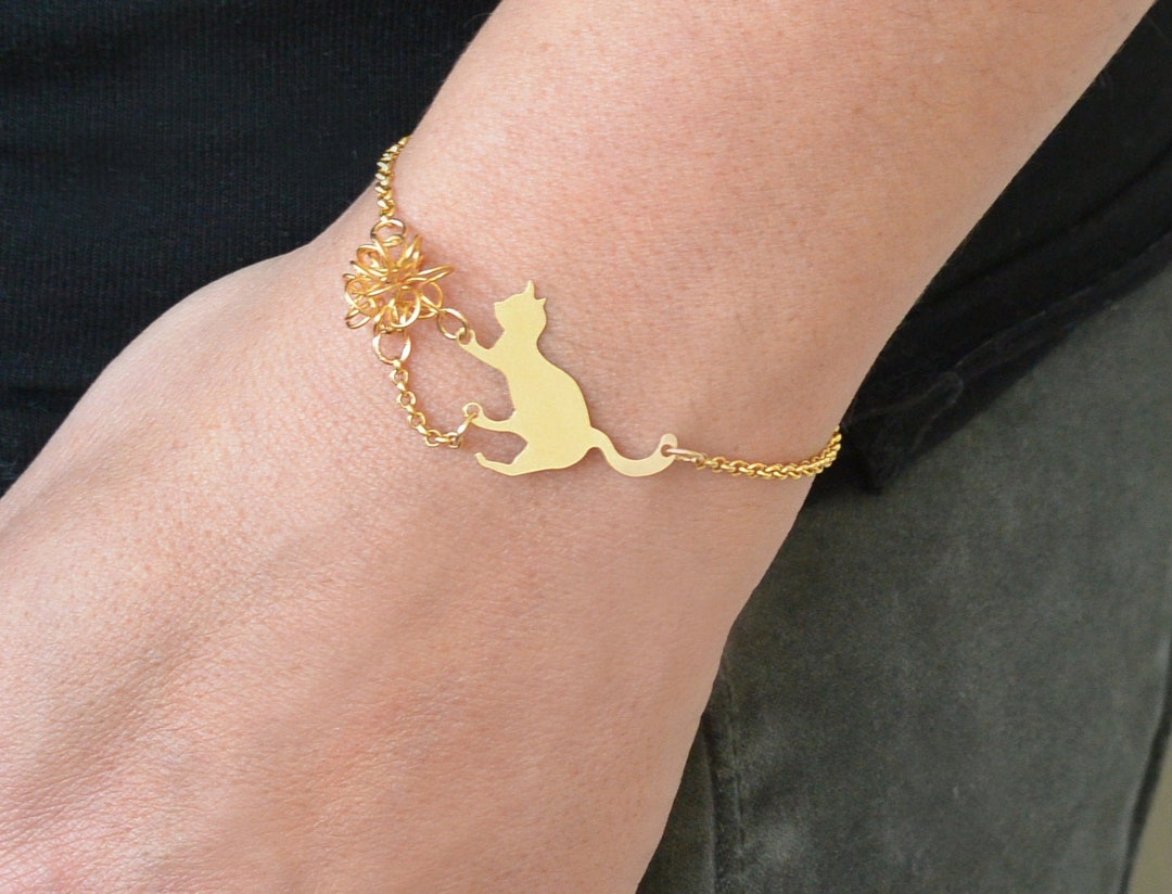 Cat Bracelet, Bracelet for Women, Cat Lover Gift, Cat Lover Jewelry ...