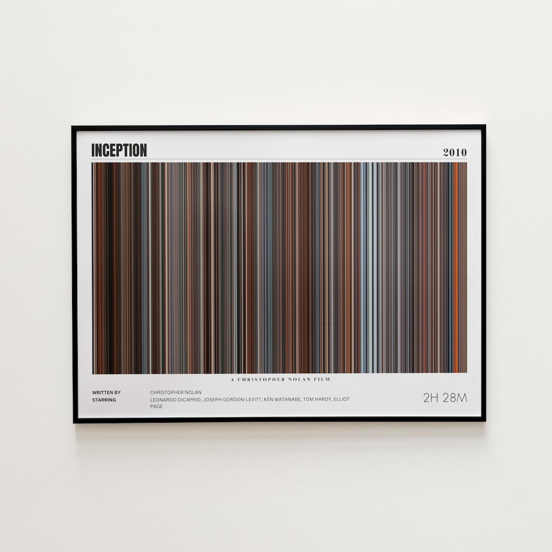 Inception Movie Poster, Horizontal Movie Print, Inception Print, Frame ...