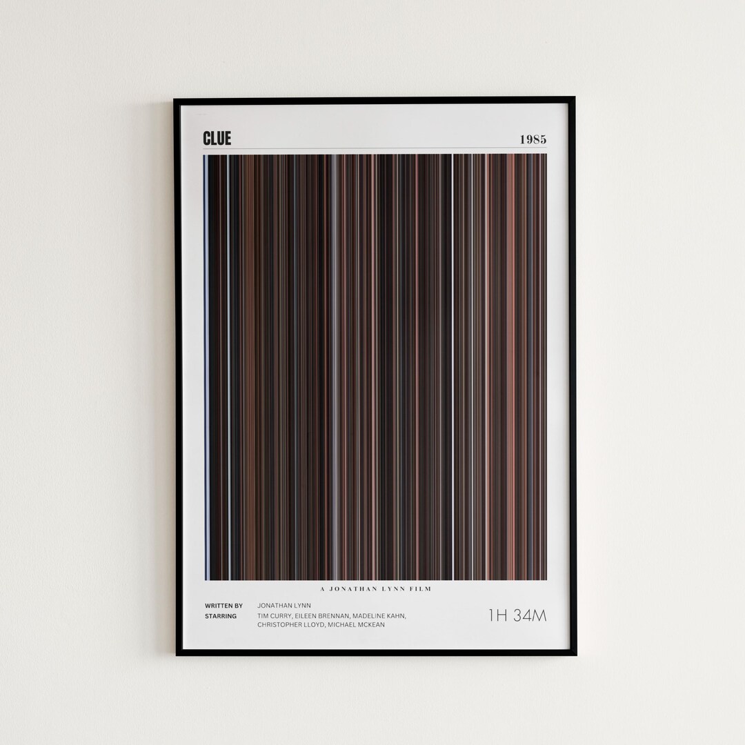 Clue Movie Poster, Tim Curry, Clue Print, Frame by Frame Movie Poster ...