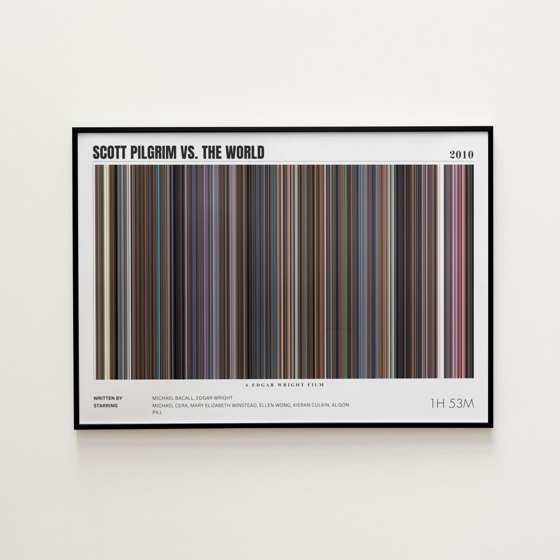 Scott Pilgrim Vs. the World Movie Poster, Horizontal Movie Print, Scott ...