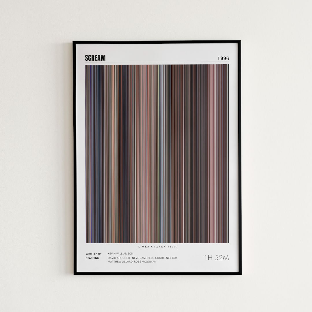 Scream Movie Poster, David Arquette, Scream Print, Frame by Frame Movie ...