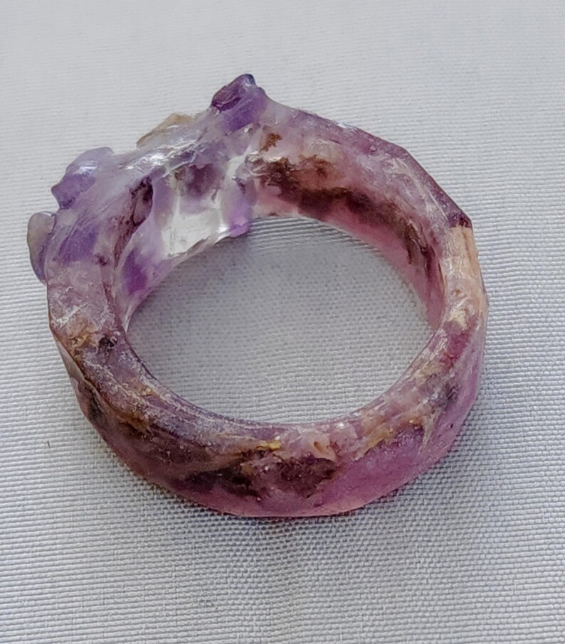 Third Eye Bloom -amethyst & Mugwort Ring - Psychic Activation and ...