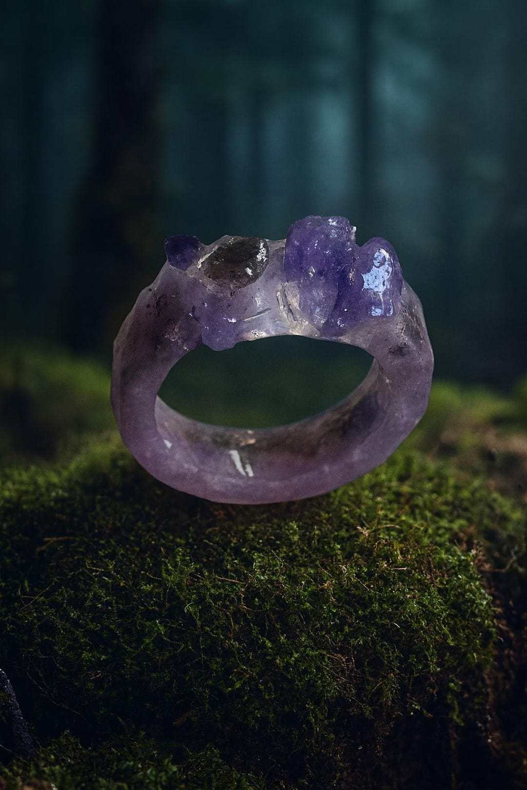 Third Eye Bloom -amethyst & Mugwort Ring - Psychic Activation and ...