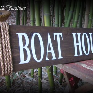 Boat House Sign ~ Boat Name Sign, Wall Decor, Yacht Decor~coastal Lake ...