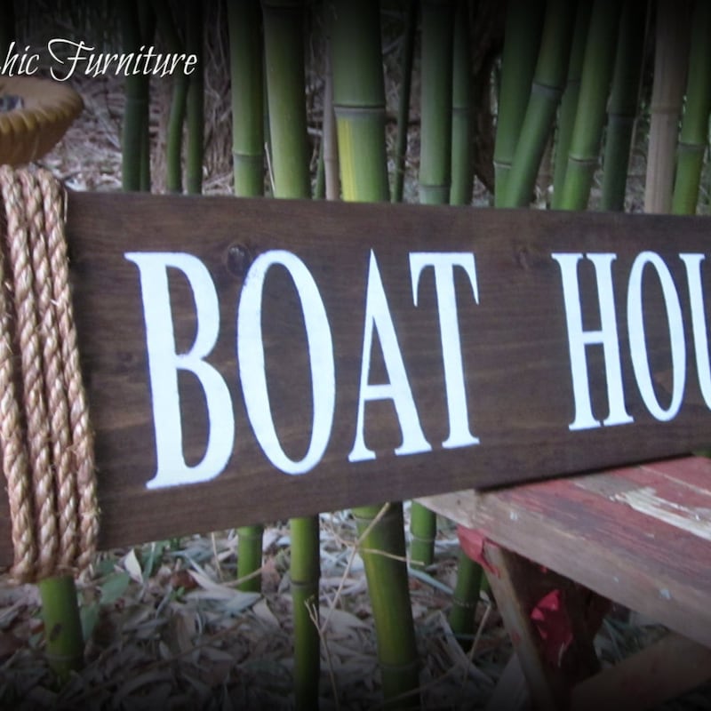 Boat House Sign - Etsy