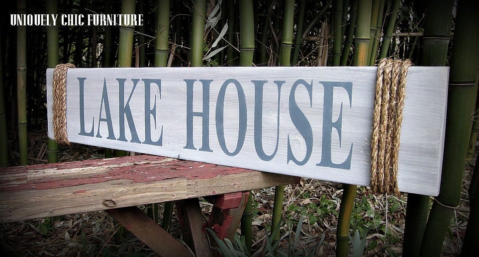 Boat House Sign ~ Boat Name Sign, Wall Decor, Yacht Decor~coastal Lake ...