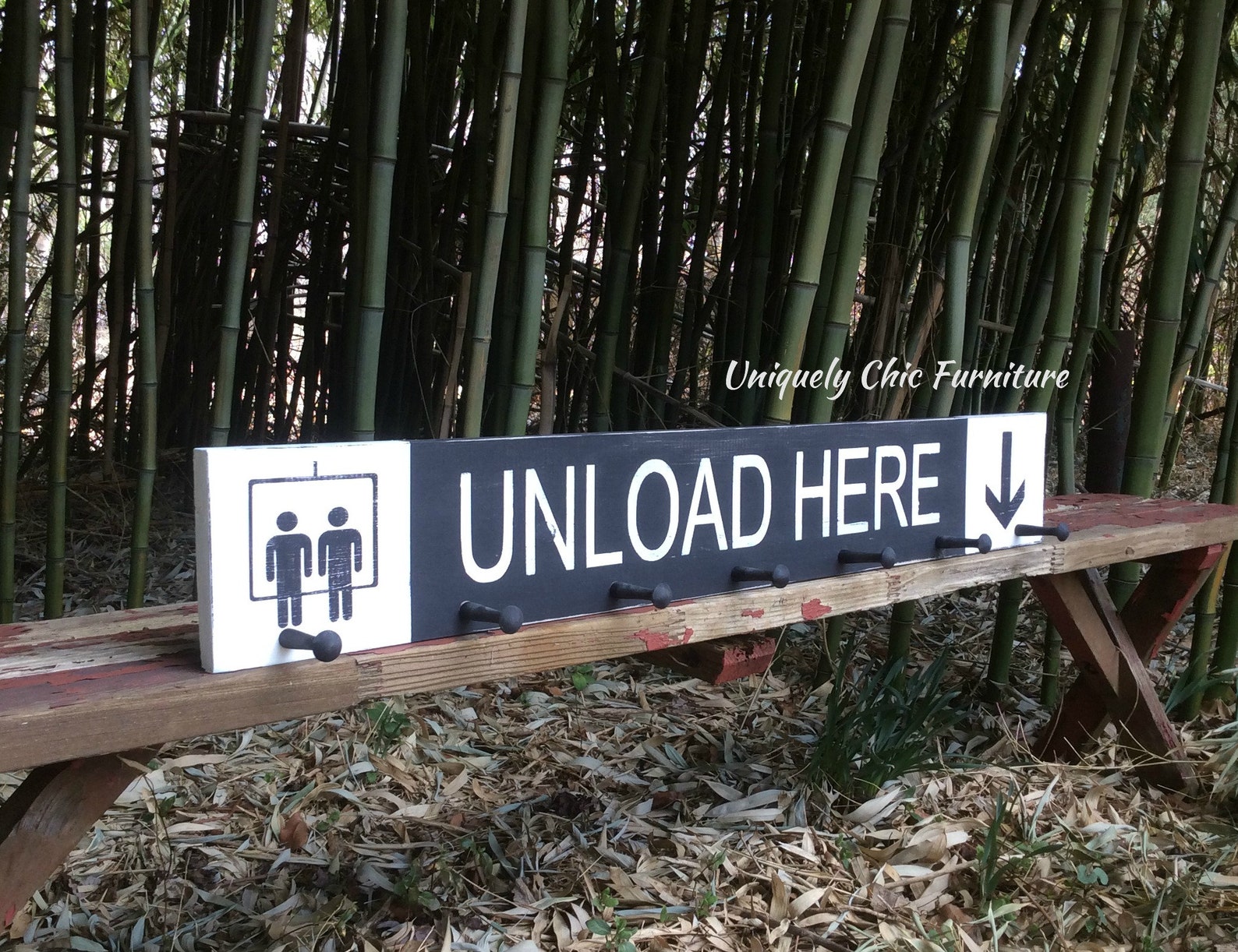 Ski UNLOAD HERE SIGN~ Cabin,gift for Skier~goggles, Helmet, Ski Pole ...