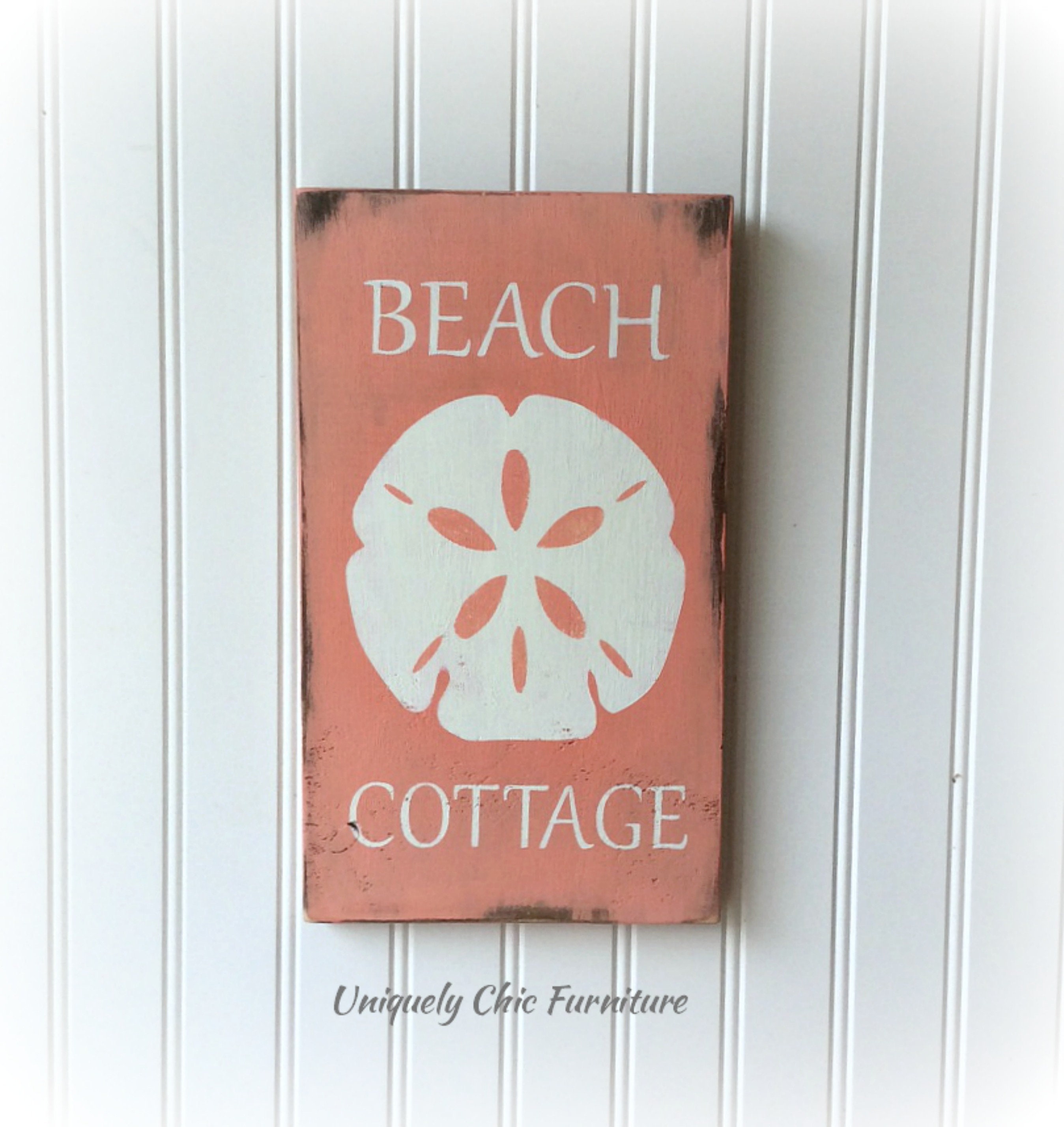 Beach Cottage Sign, Sand Dollar, Painted, CUSTOM Colors~beach House ...