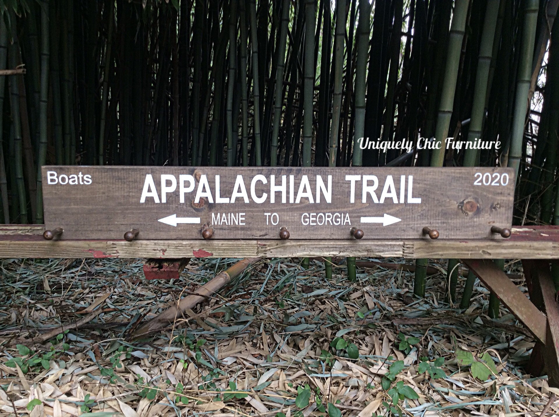 Appalachian Trail Sign Coat Rack Gear Holder Hiker Gift | Etsy