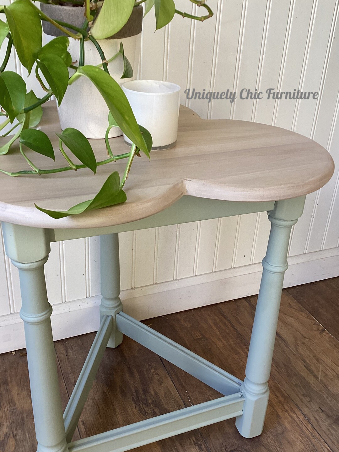 Sage Green Table, Side Table, Occasional, Cottage Style, Solid Wood ...