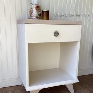 MCM Nightstand, Side Table, Bedside Table, Painted, Coastal, Vintage ...