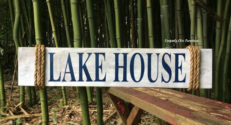 Lake House Wood Sign~ Wall Decor~ Art~nautical~coastal~custom COLORS - Etsy