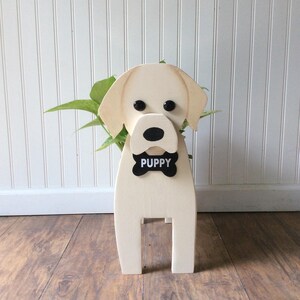 Labrador Retriever Dog Planter, Dog Lover, Gift, Wood, Birthday ...