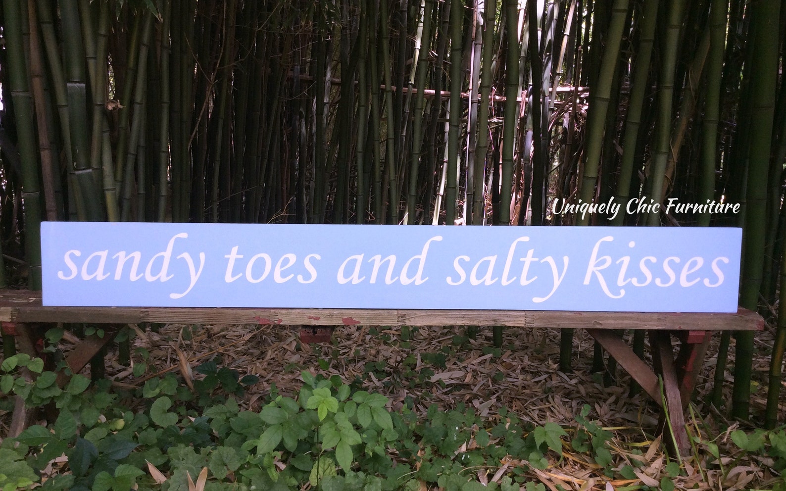 Sandy Toes and Salty Kisses Sign 5 Feet LONG CUSTOM | Etsy
