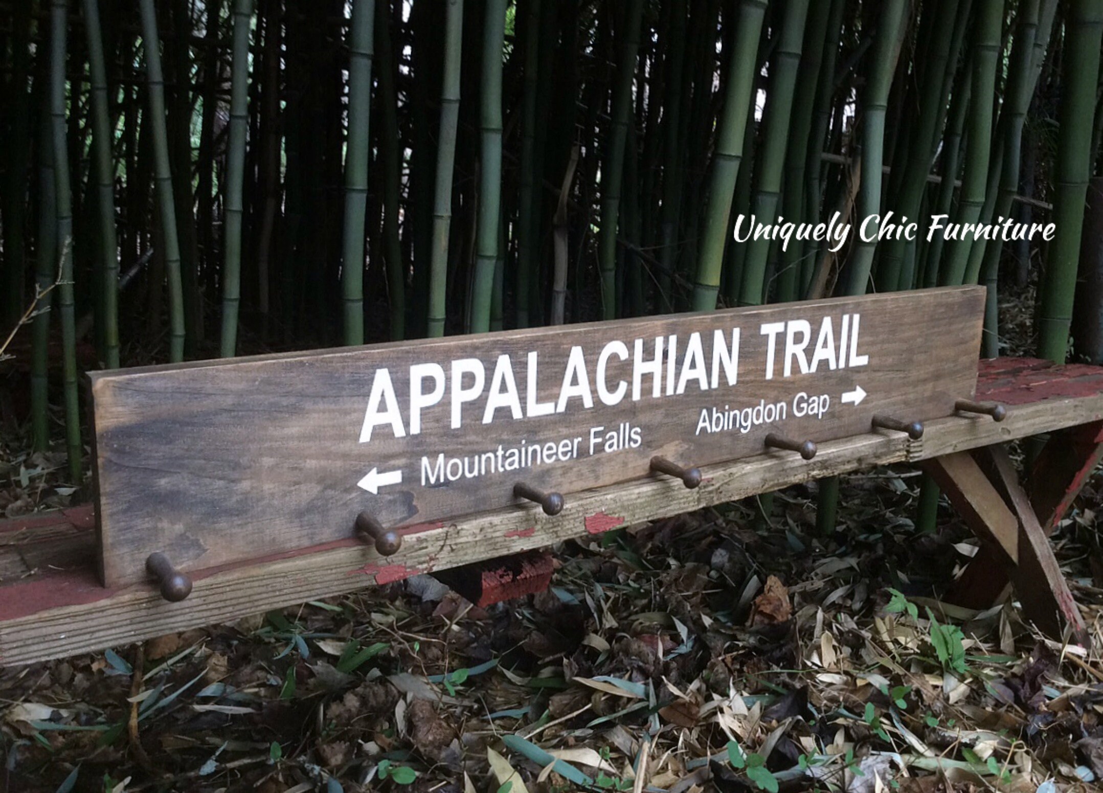 Appalachian Trail Sign Coat Rack Gear Holder Hiker Gift | Etsy