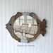 Fish Mirror, Custom Colors, Wall Art, Planked, Wood, Mirror, Beach ...