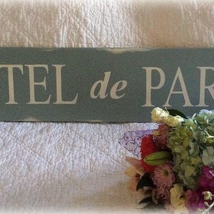 HOTEL DE PARIS Sign~french Paris Guest Room~custom Colors Available - Etsy