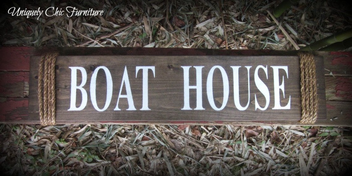 Boat House Sign Boat Name Sign Wall Decor Yacht | Etsy