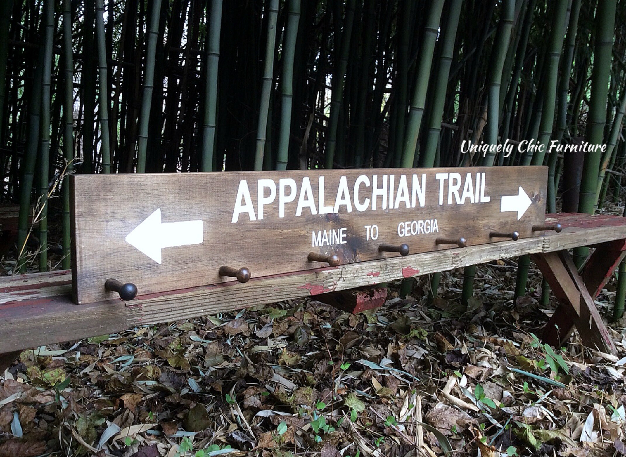 Appalachian Trail Sign Coat Rack Gear Holder Hiker Gift | Etsy