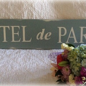 HOTEL DE PARIS Signfrench Paris Guest Roomcustom Colors Available - Etsy