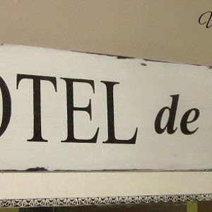 HOTEL DE PARIS Sign~french Paris Guest Room~custom Colors Available - Etsy