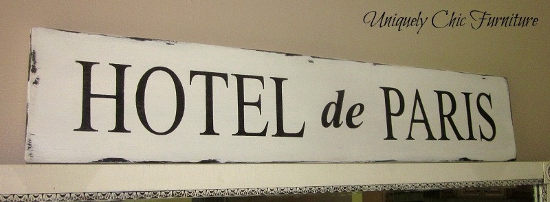 HOTEL DE PARIS Signfrench Paris Guest Roomcustom Colors - Etsy