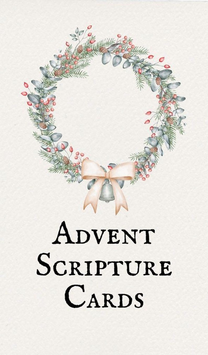 Advent Family Devotions Printable PDF | Kids Scripture Cards for ...