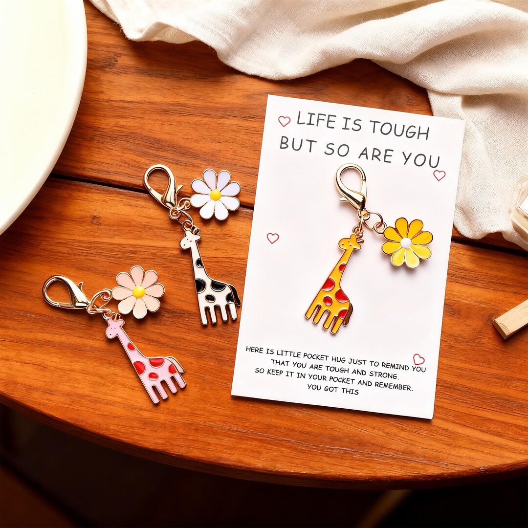 Giraffe Hug Pocket Thank You Card,long-necked Love Greeting Card With ...