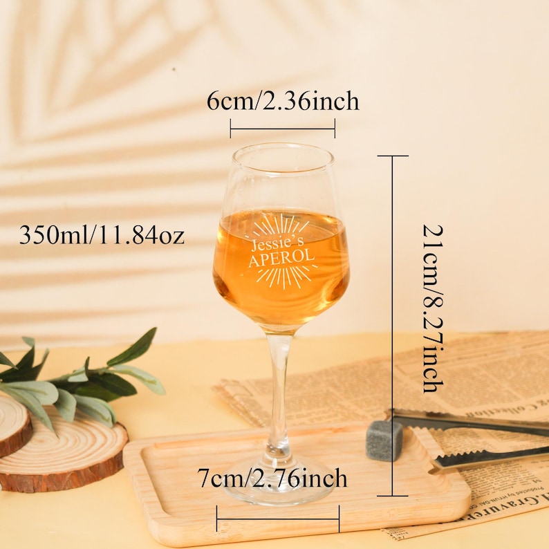 Personalized Aperol Spritz Glass for Mom Bridesmaid,custom Etched ...