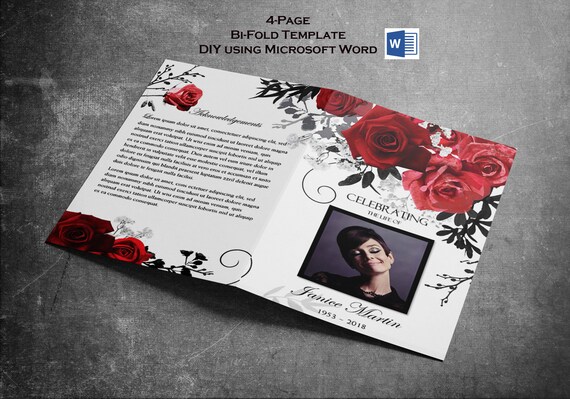 Memorial Folder Program Memorial Folders Funeral Folder YouTube