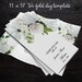 17 X 11 Printable DIY Tri-fold Memorial Program Printable - Etsy