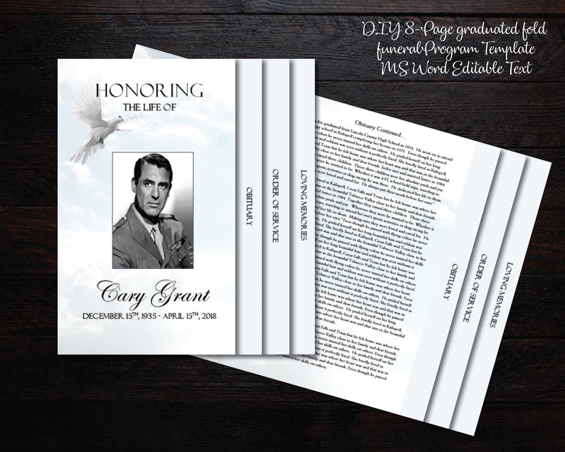 Create Funeral Program Template Rewacomputers