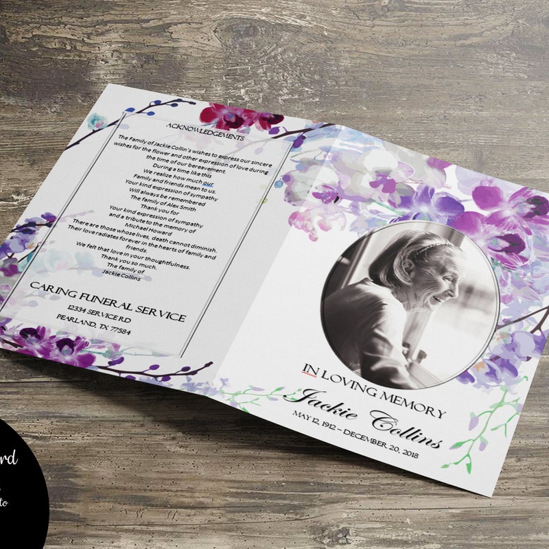 Funeral Program Diy - Etsy