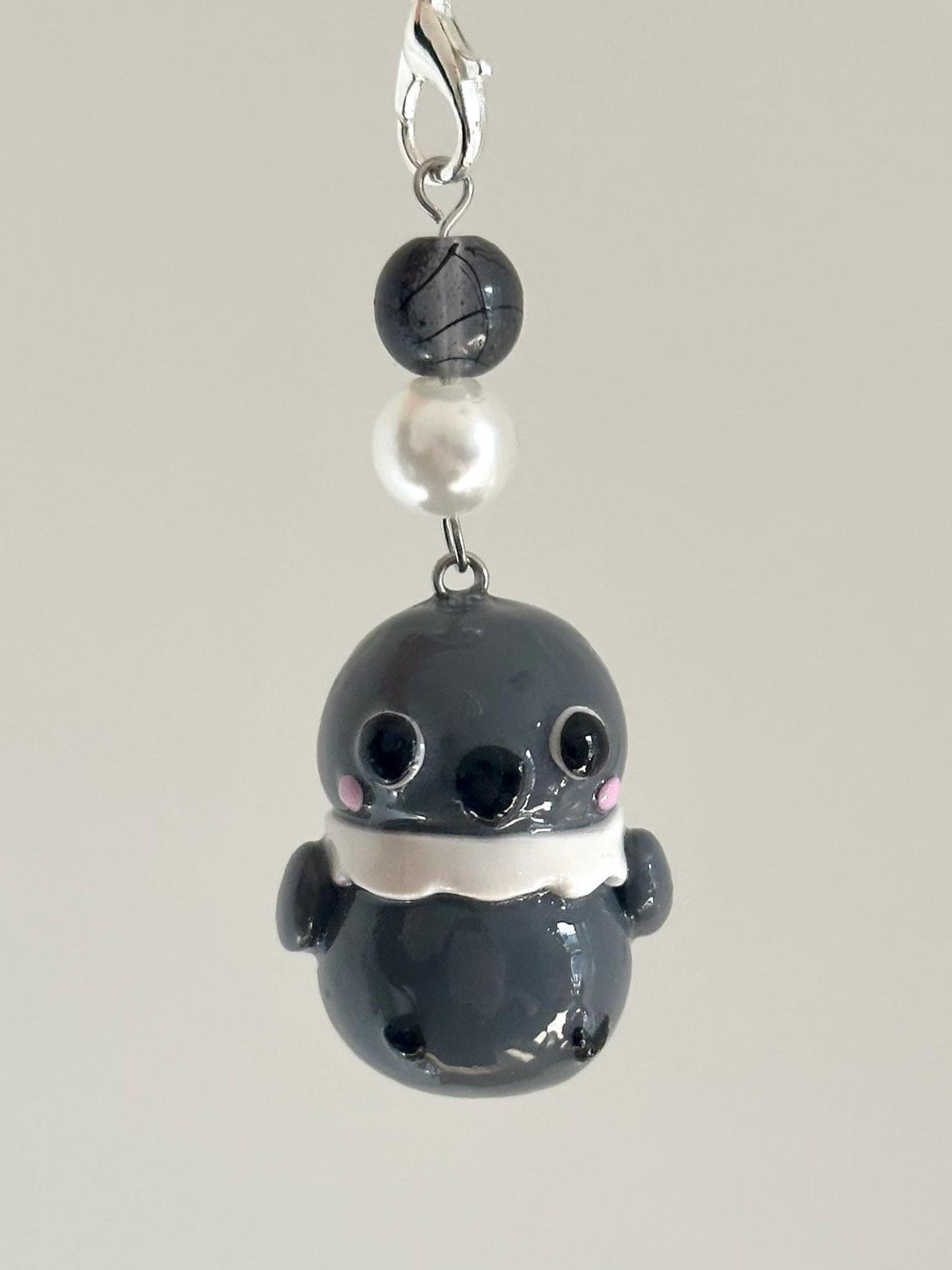 Love and Deepspace Sylus Grumpy Crow Charm: Polymer Clay Phone Charm - Etsy