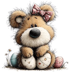 22 Easter Teddy Bear Clipart – Cute Teddy Bear Pngs (digital Download ...