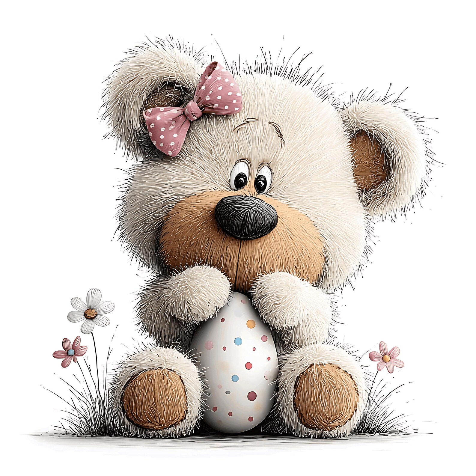 22 Easter Teddy Bear Clipart – Cute Teddy Bear Pngs (digital Download ...