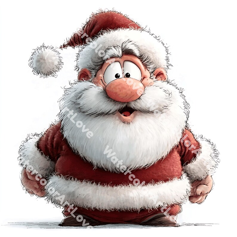 19 Funny Santa Claus Christmas Clipart: Festive Holiday Graphics ...
