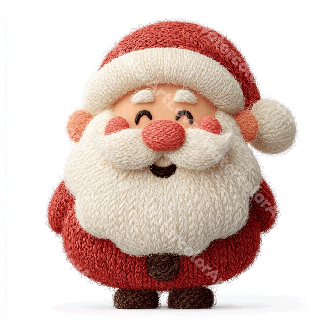 Yarn Santa PNG: Preppy Christmas Design (digital Download) - Etsy