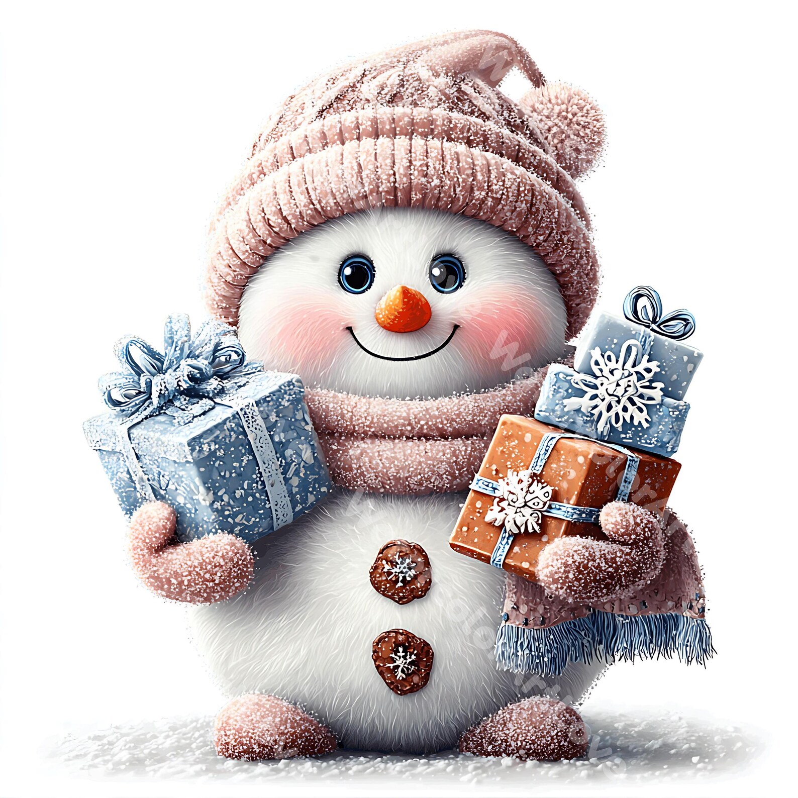17 Whimsical Snowman Christmas Clipart: Festive Holiday Graphics ...