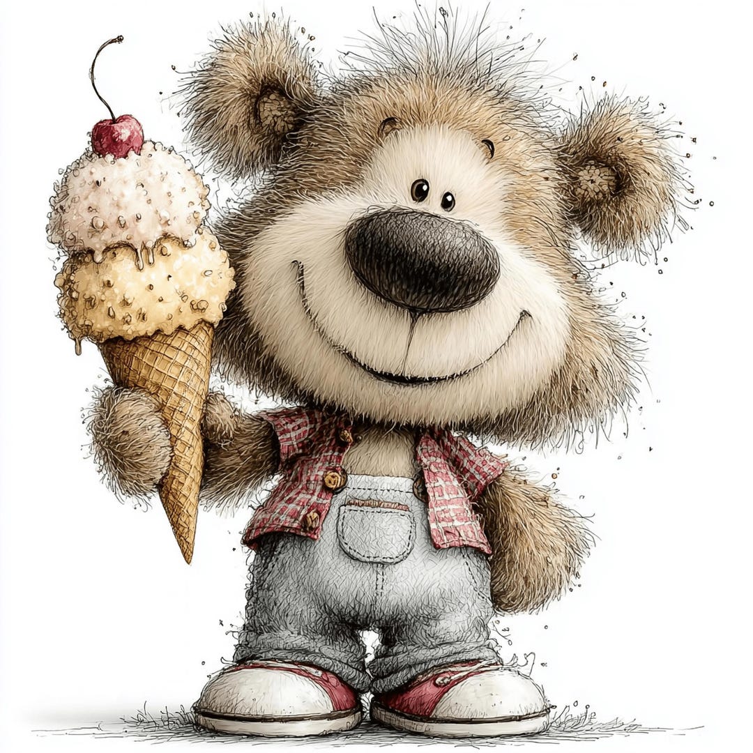 24 Teddy Bear With Ice Cream Png Clipart – Cute Teddy Bear Pngs ...