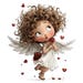 20 Cupid Valentine Clipart – Cute Watercolor Love Angel Pngs (digital ...