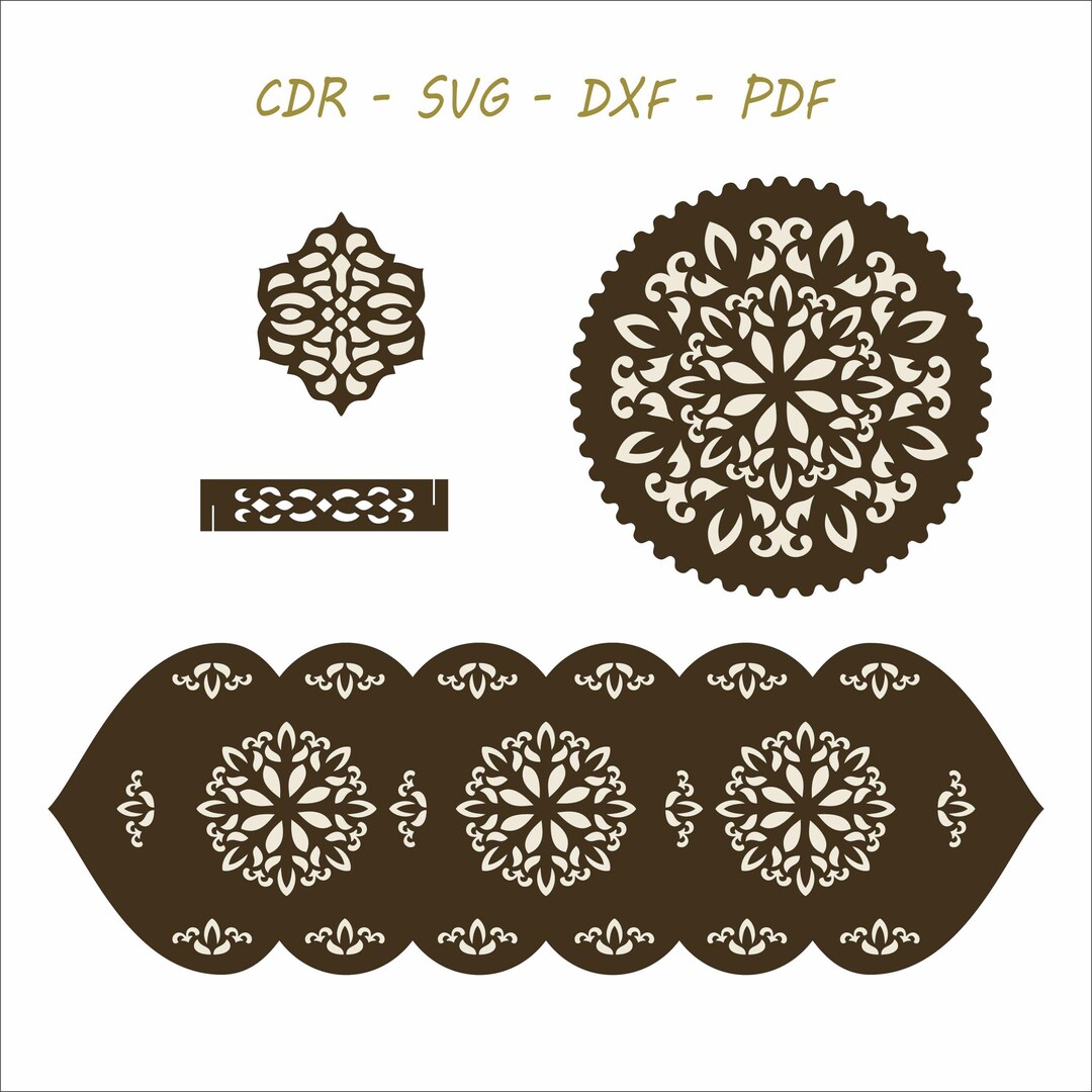 Velvet Fabric Table Decor Laser Cut File - Digital Download - Etsy